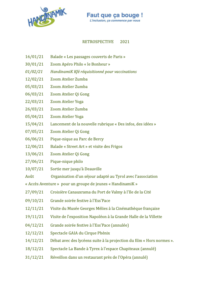 Rétrospective 2021 - Handinamik